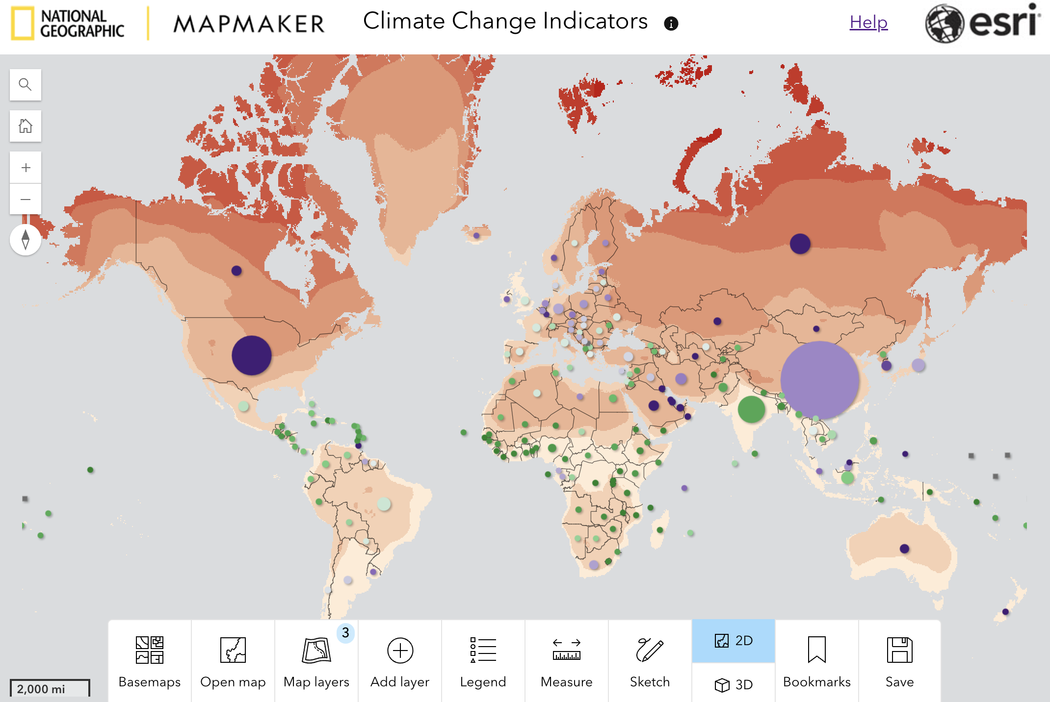 Climate Change Map