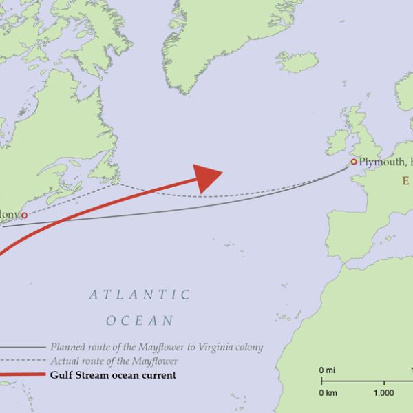 Plymouth Pilgrims Map