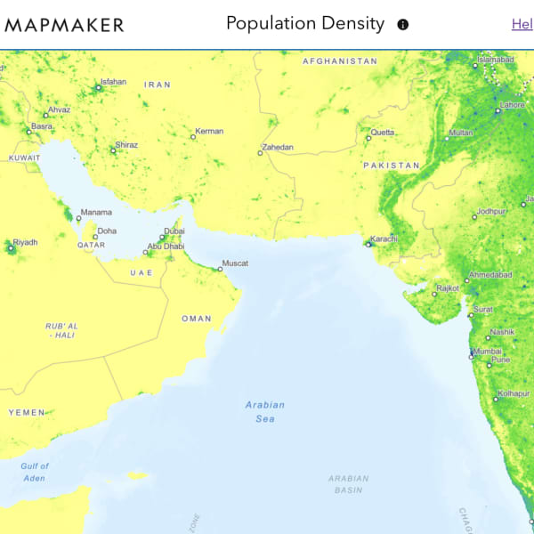 MapMaker: Population Density