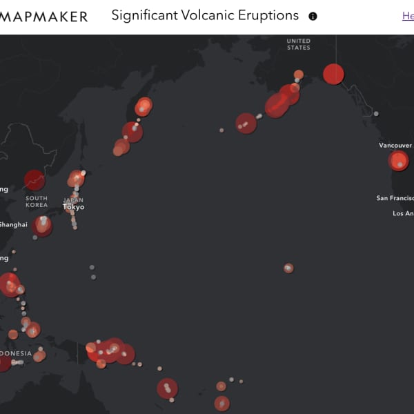 MapMaker: Volcanoes