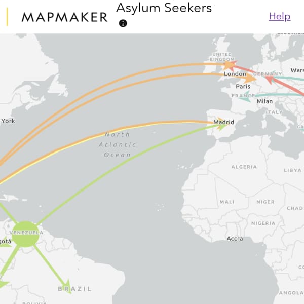 MapMaker: 2020 Asylum-Seekers