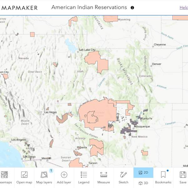 MapMaker: American Indian Reservations