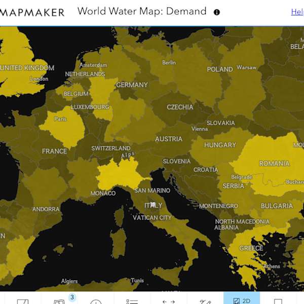 MapMaker: World Water Map