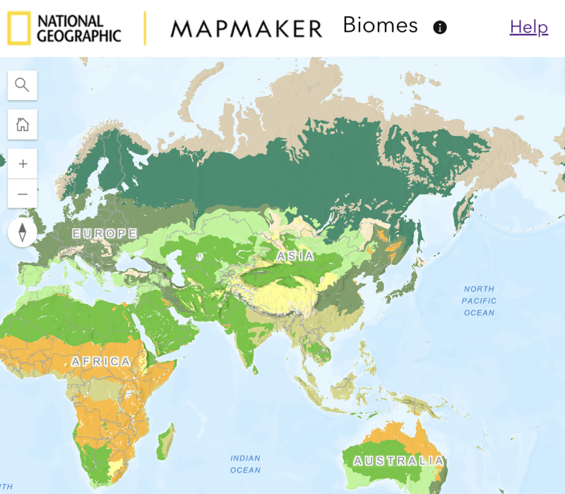 The Five Major Types of Biomes