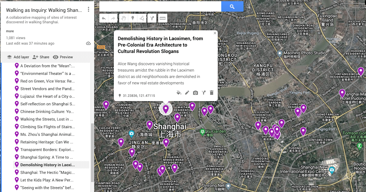 Slow or Nothing: Walking Shanghai on the verge of its lockdown