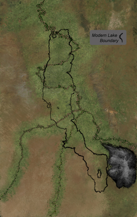 Lake Turkana Map Paleogeography Of Lake Turkana