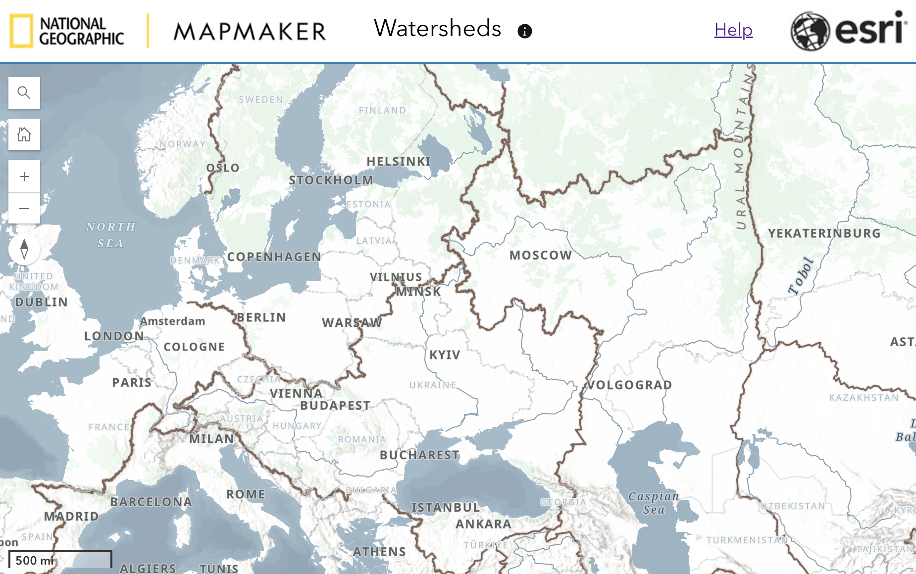European Watershed Map 926240 | Rivers In Europe | Elisabeth8